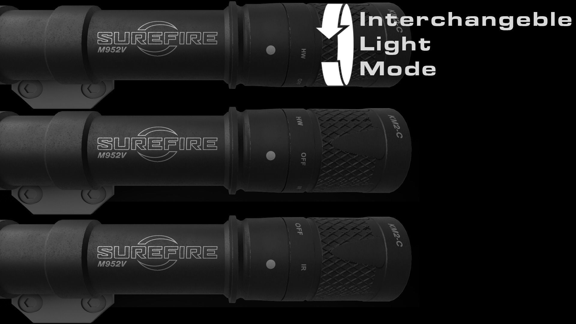 3D model Surefire M952V-Millenium VR / AR / low-poly | CGTrader