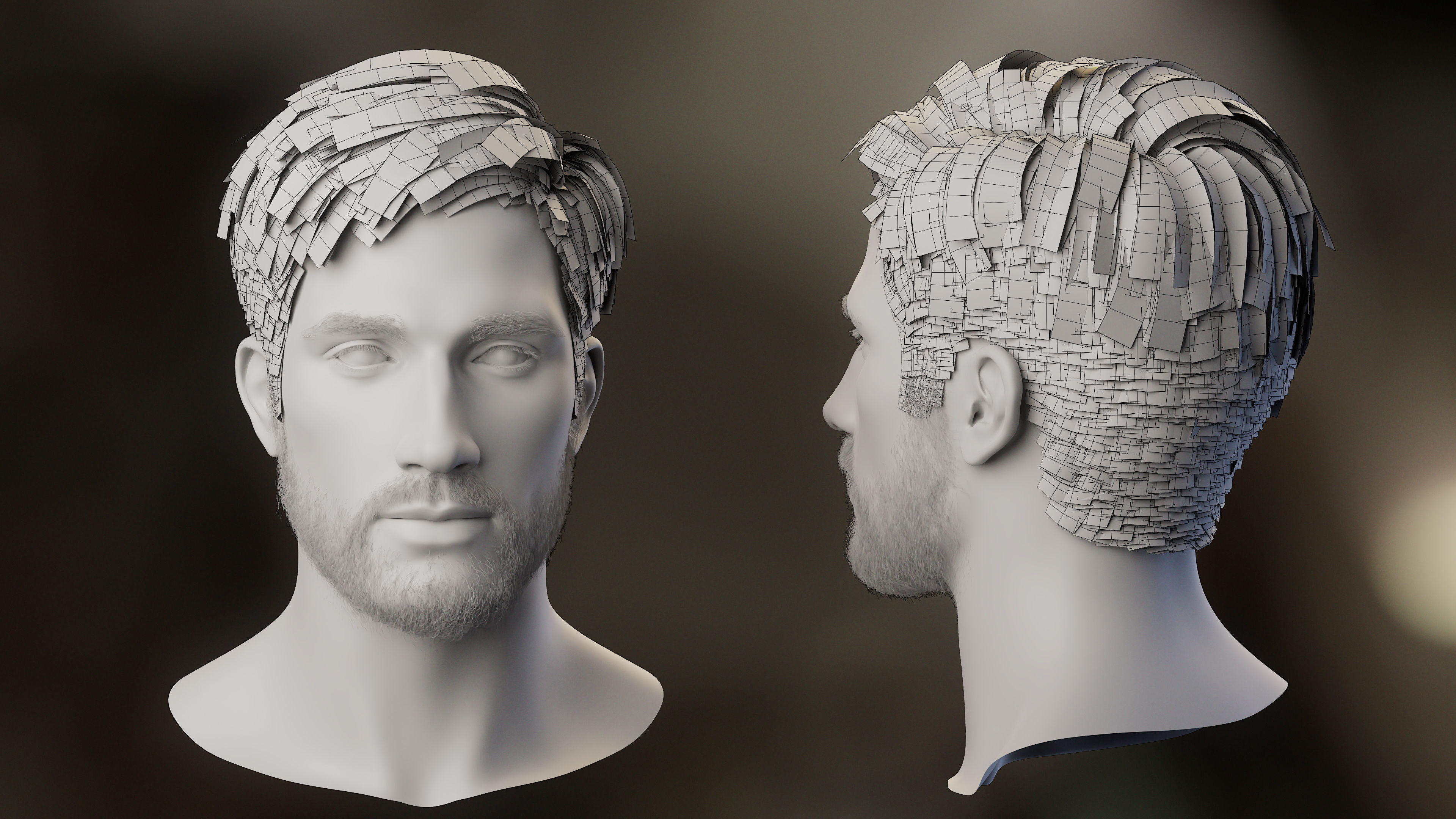 10 Hair Card Hairstyles VFX Grace 3D model | CGTrader