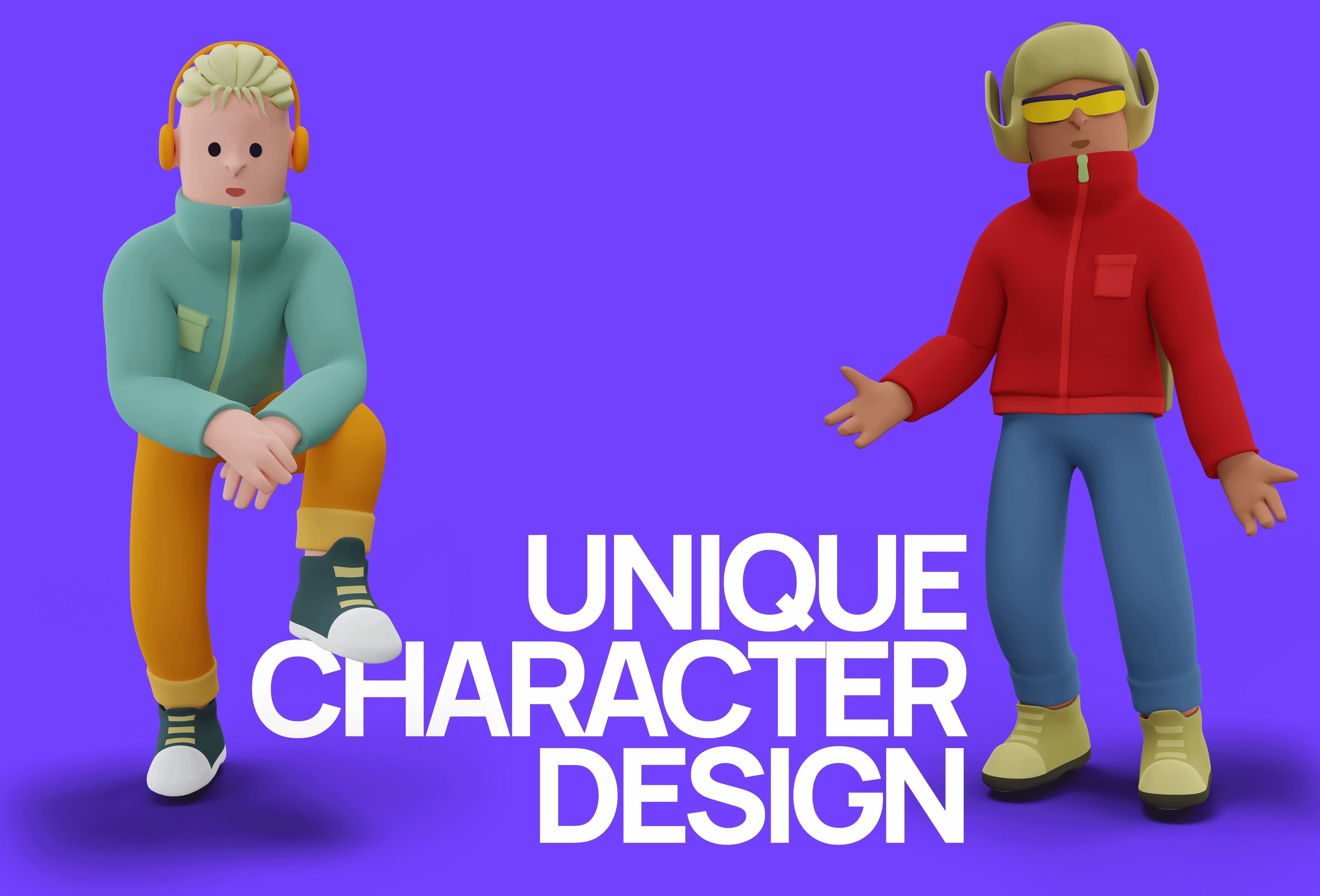 3D model Cartoon Characters - Pack x32 Character Inside VR / AR / low ...