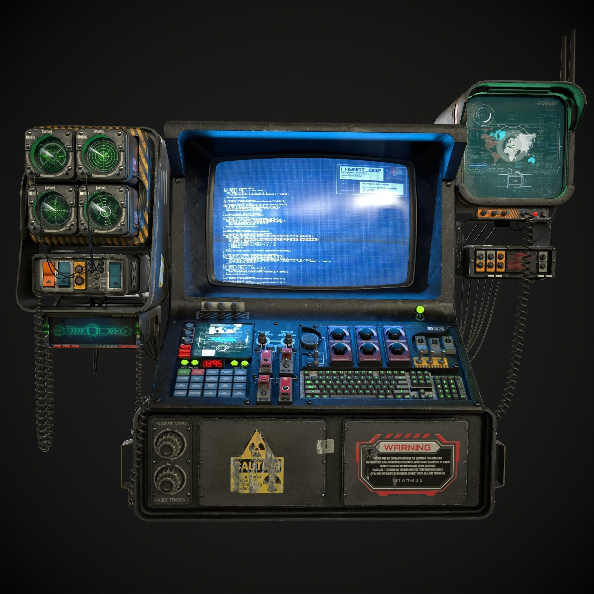 3D model Radar CPU Computer VR / AR / low-poly | CGTrader