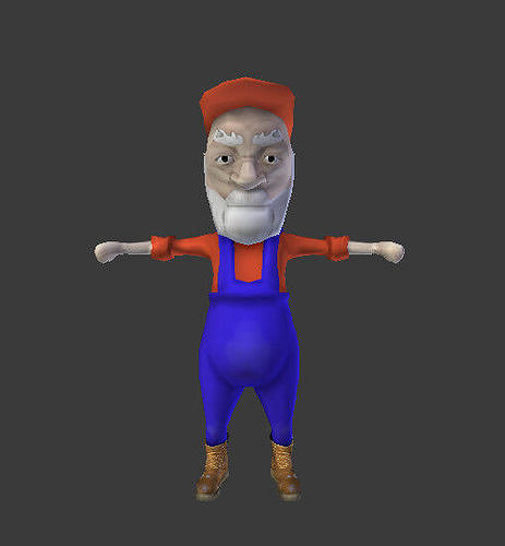 3D model Old mario VR / AR / low-poly | CGTrader