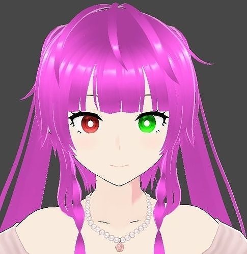 Vtuber for Streaming 3D model animated rigged | CGTrader