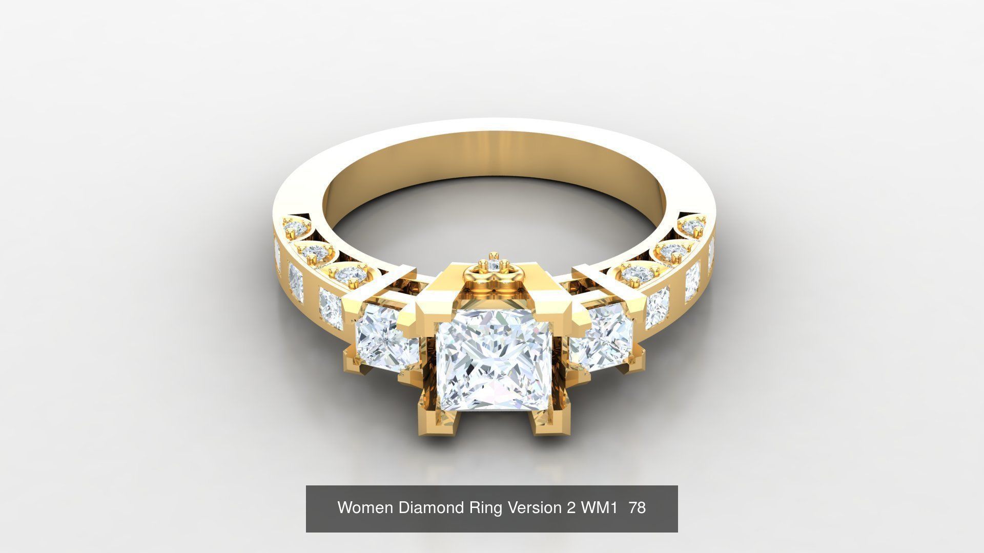 Diamond Women Ring New Design 3D Model Collection | CGTrader