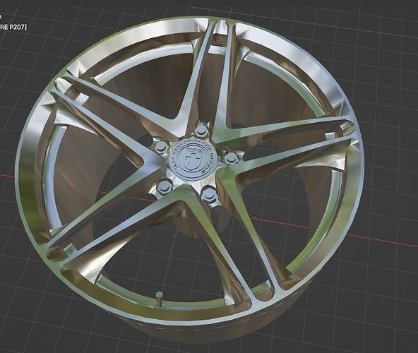 HRE P207 P2 Series Wheels Rims 3D Print Ready 3D model 3D printable ...