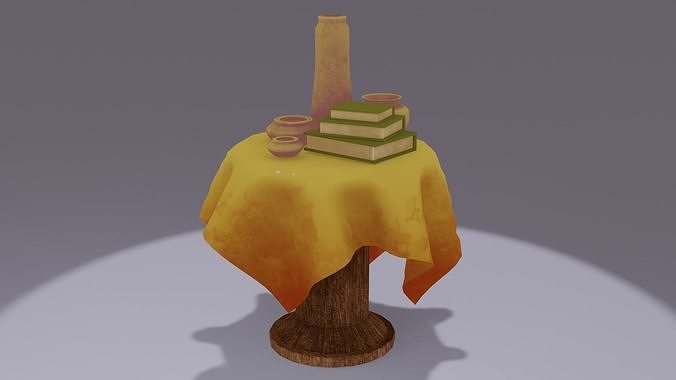 3D model Medieval Table - Stylized VR / AR / low-poly | CGTrader