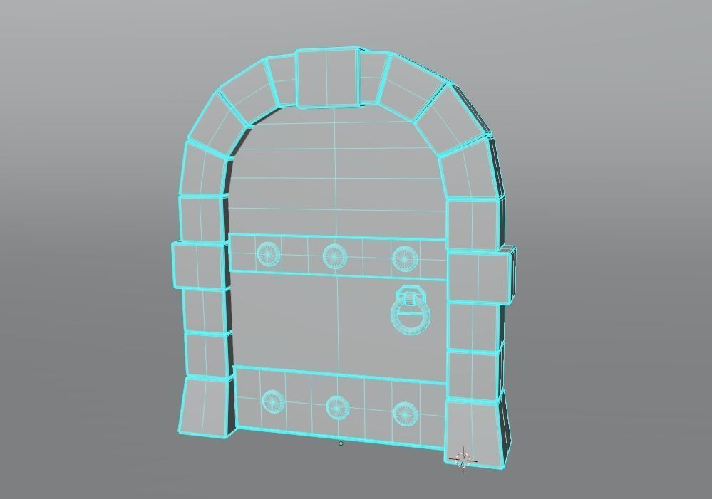 3D model Medieval Door - Stylized VR / AR / low-poly | CGTrader