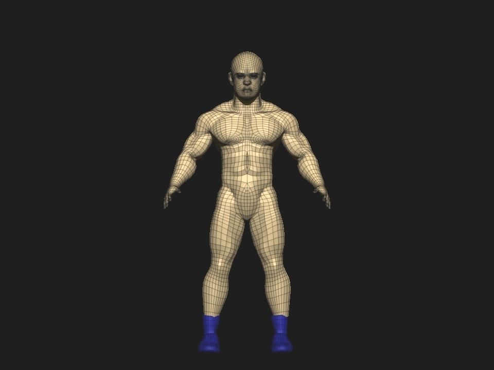 3D model BOY BODYBUILDER VR / AR / low-poly | CGTrader