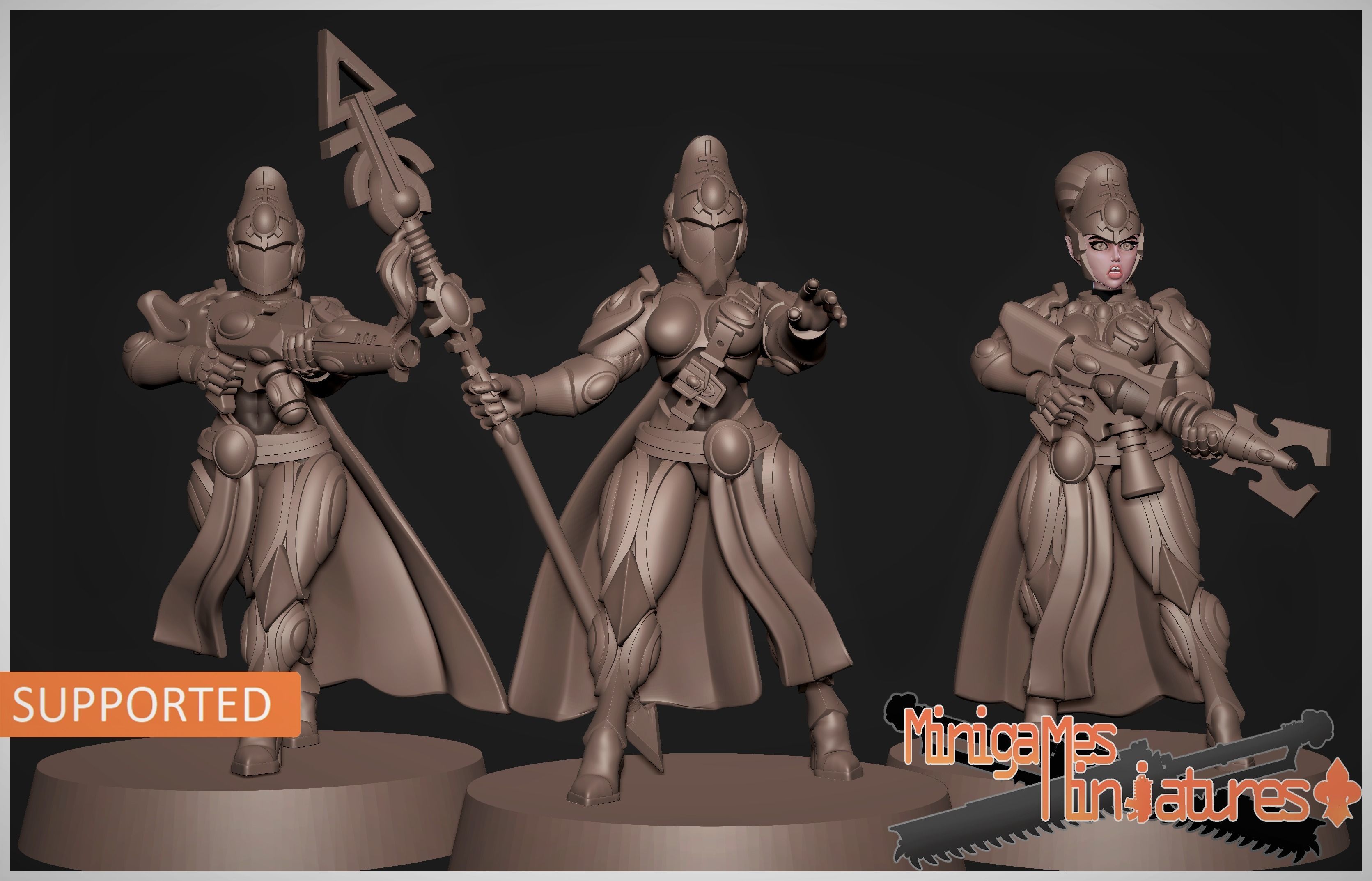 Space elves anime figurines 3D model 3D printable | CGTrader