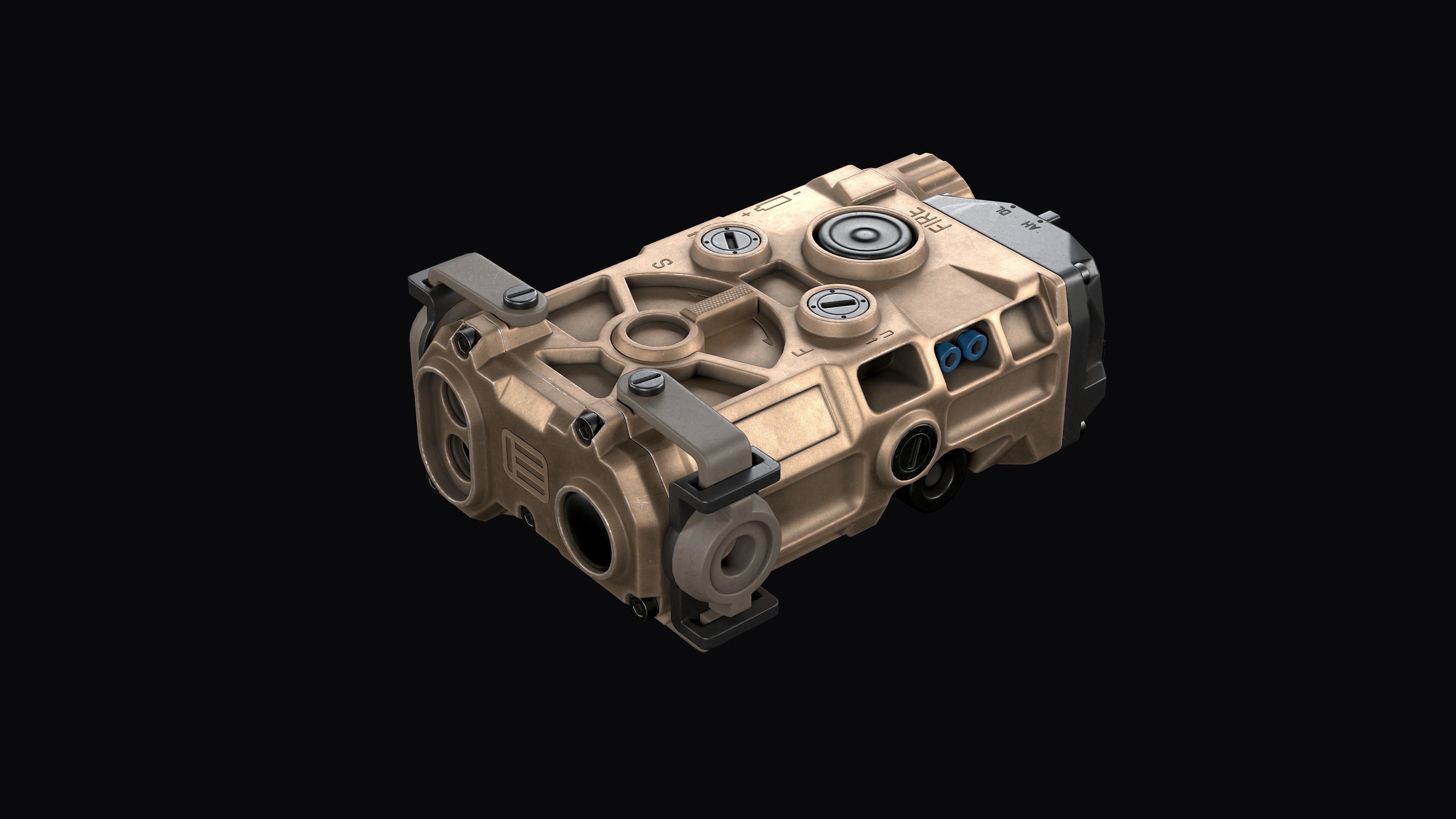 3D model Tactical device Laser Sight EOtech OGL VR / AR / low-poly ...