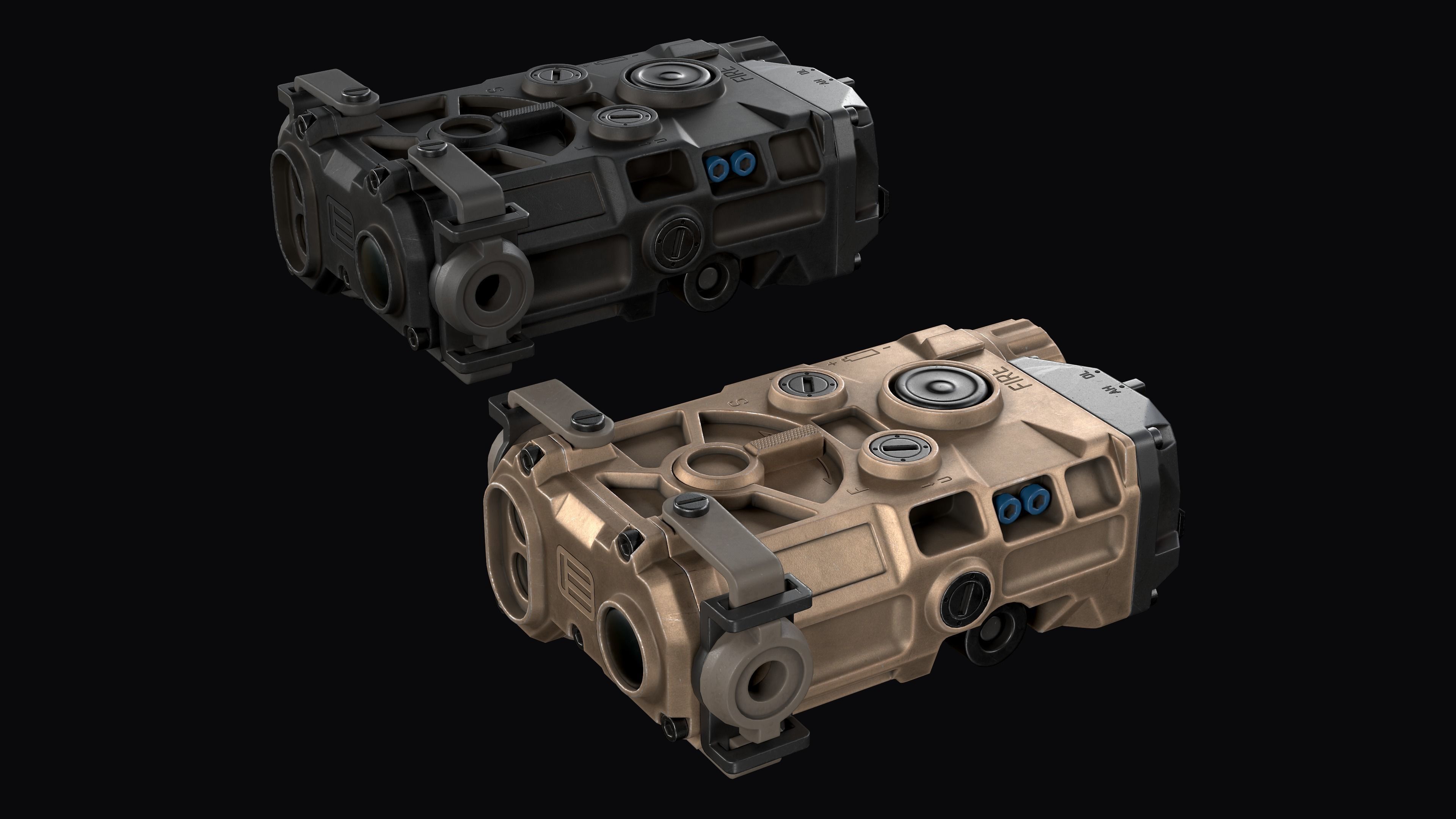 3D model Tactical device Laser Sight EOtech OGL VR / AR / low-poly ...