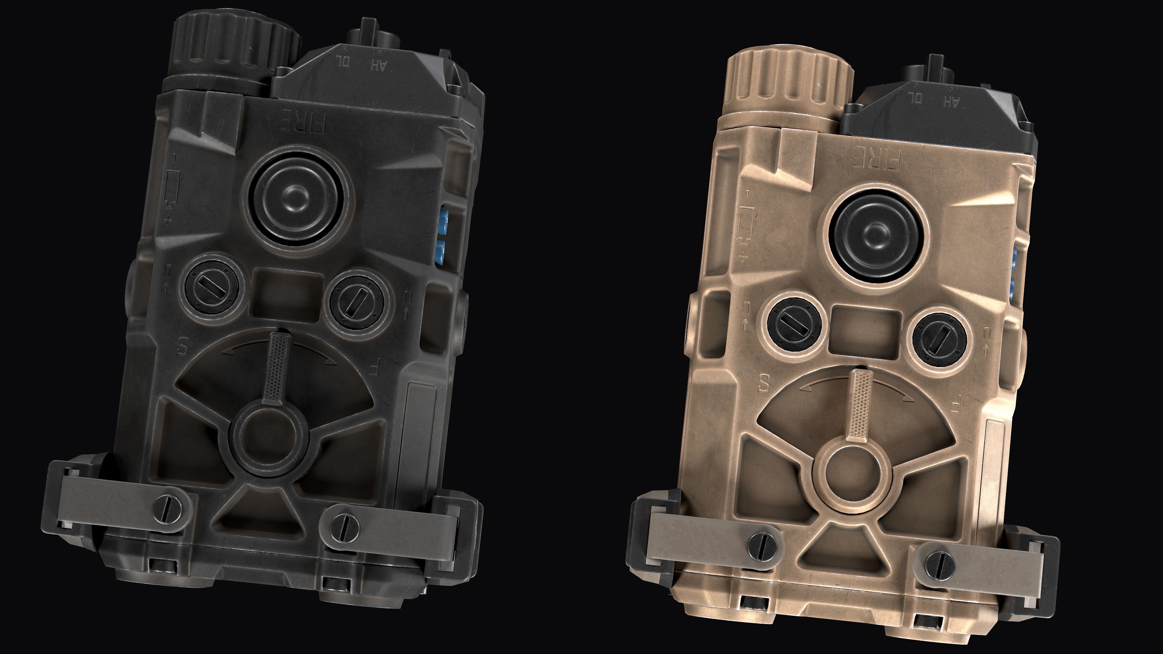 3D model Tactical device Laser Sight EOtech OGL VR / AR / low-poly ...