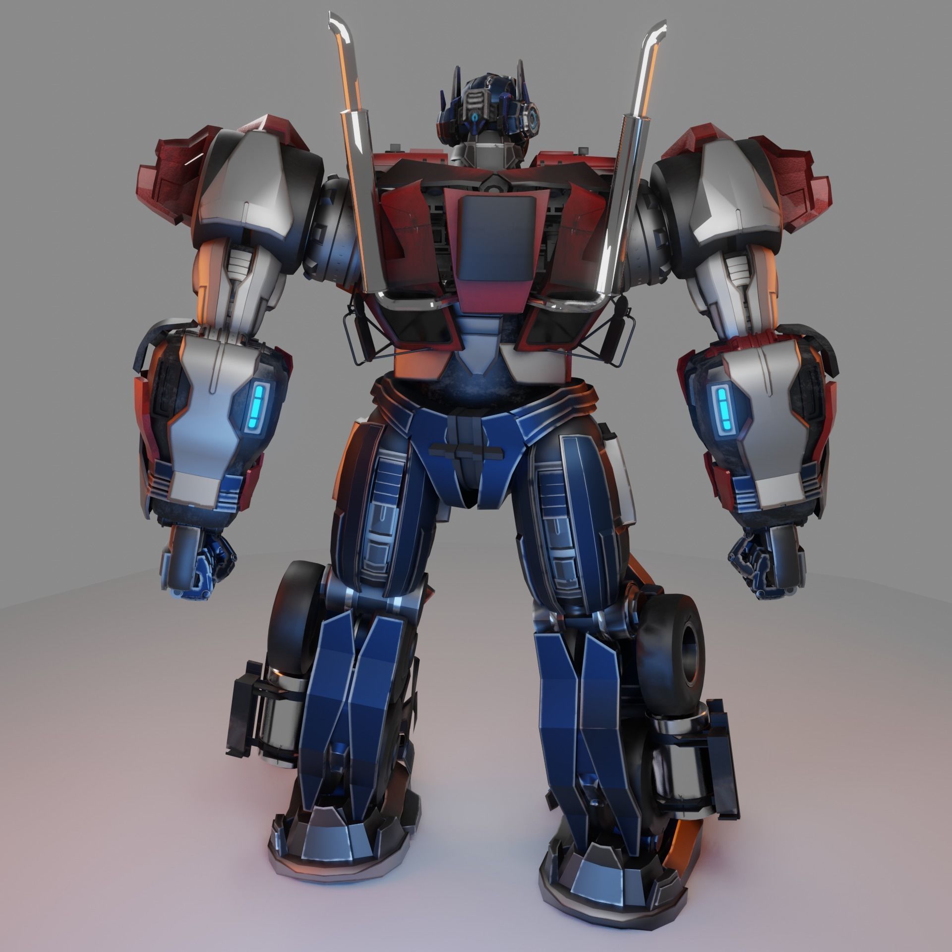 Optimus Prime 2023 free 3D model animated rigged | CGTrader