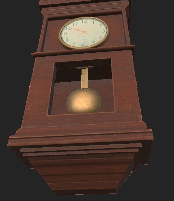 3D model Clock Stand Square VR / AR / low-poly | CGTrader