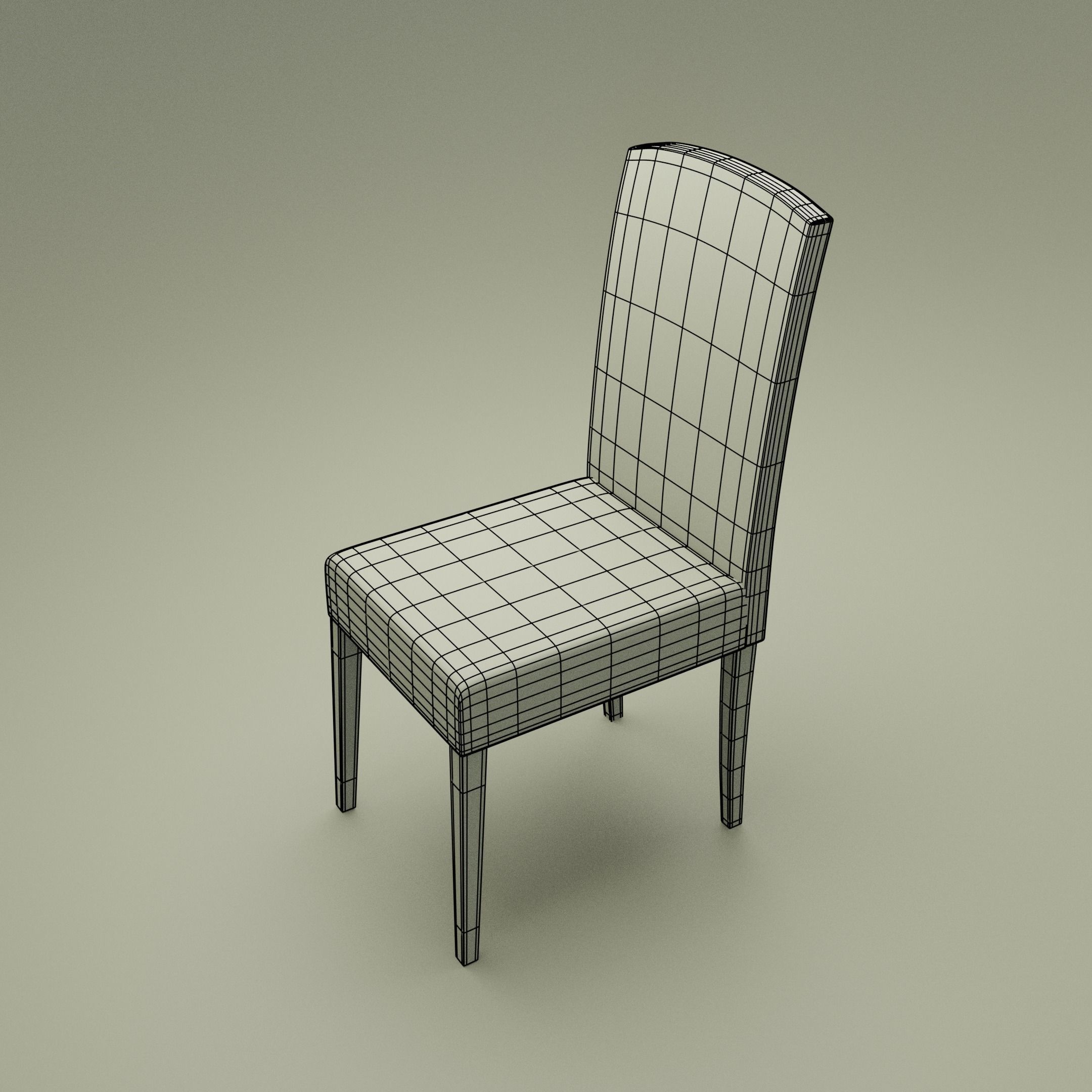 Simple Low Poly Dining Chair free VR / AR / low-poly 3D model | CGTrader