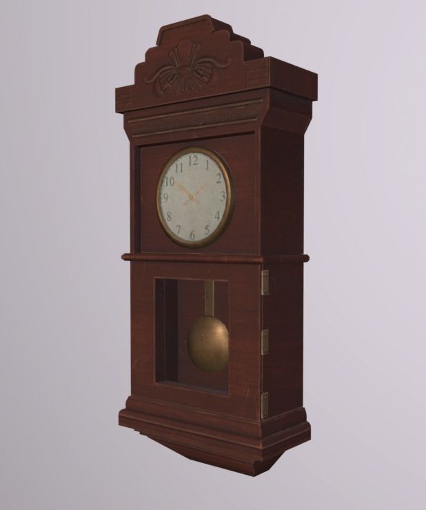 3D model Clock Stand Square VR / AR / low-poly | CGTrader