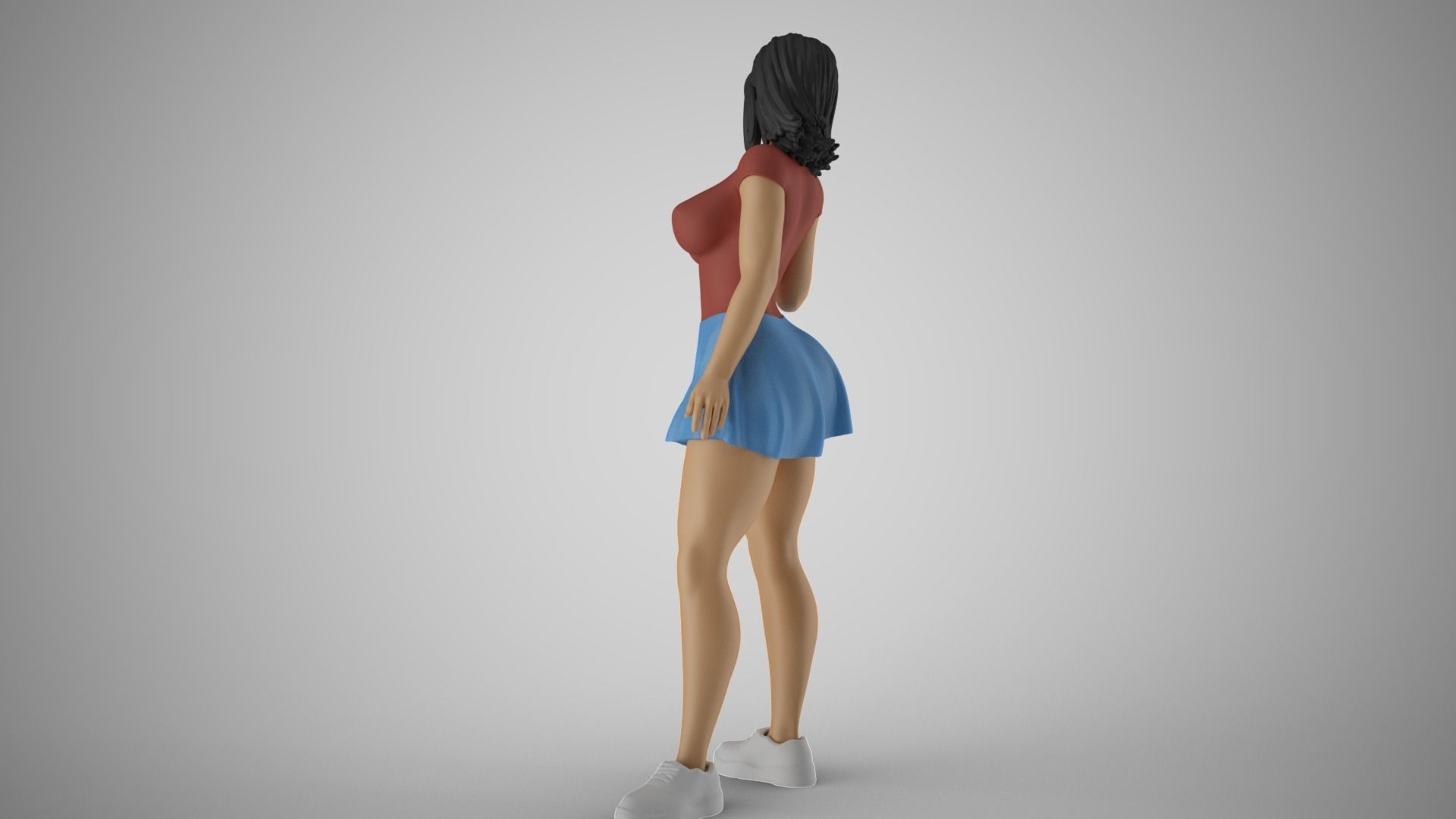 Girl Farewell Party 3D model 3D printable | CGTrader