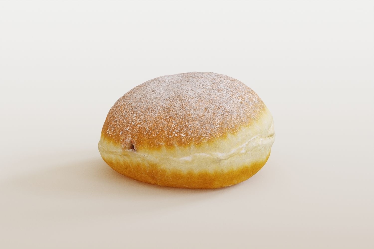 Simple Donut With Sugar Powder 3d Model Cgtrader