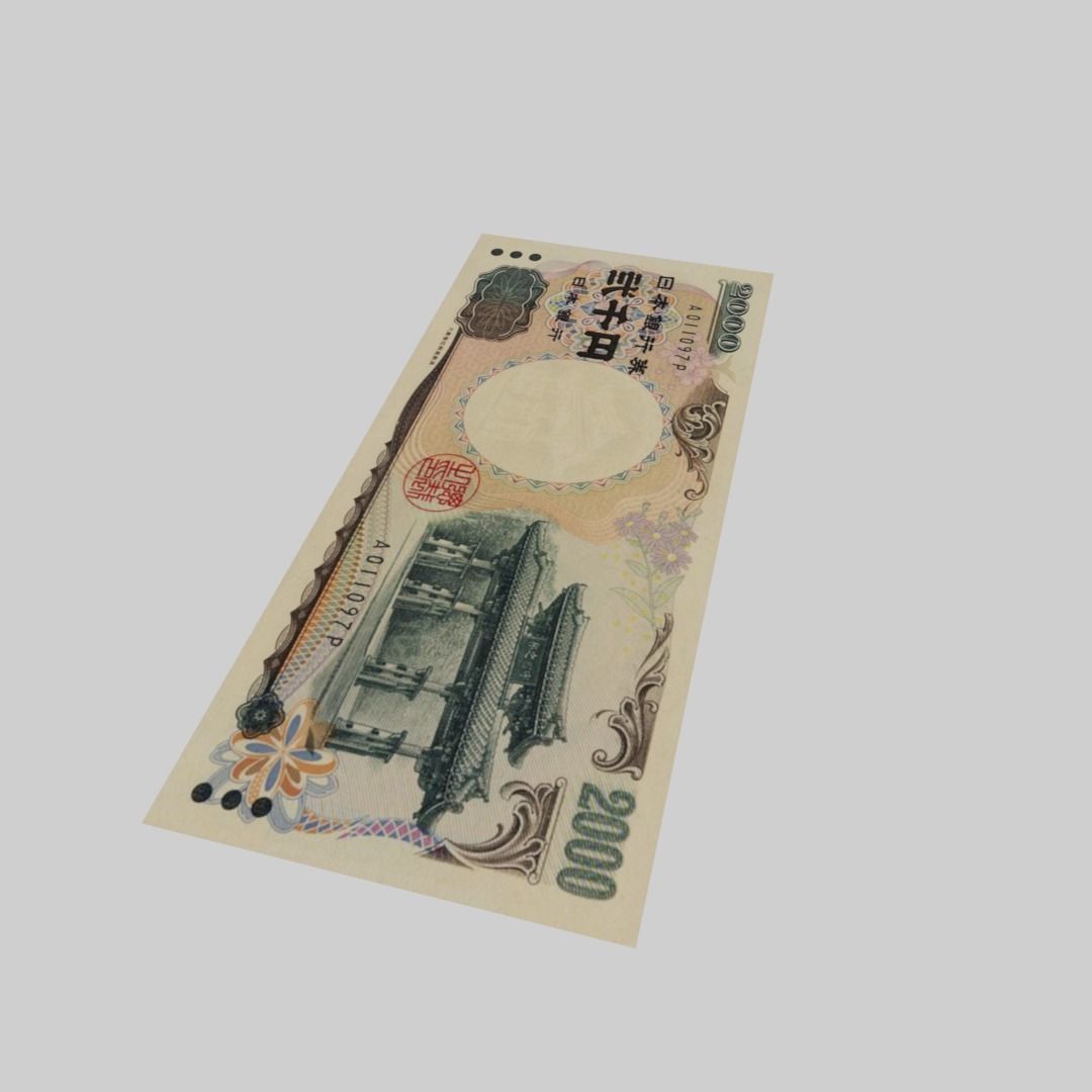 3D model Japan currency VR / AR / low-poly | CGTrader