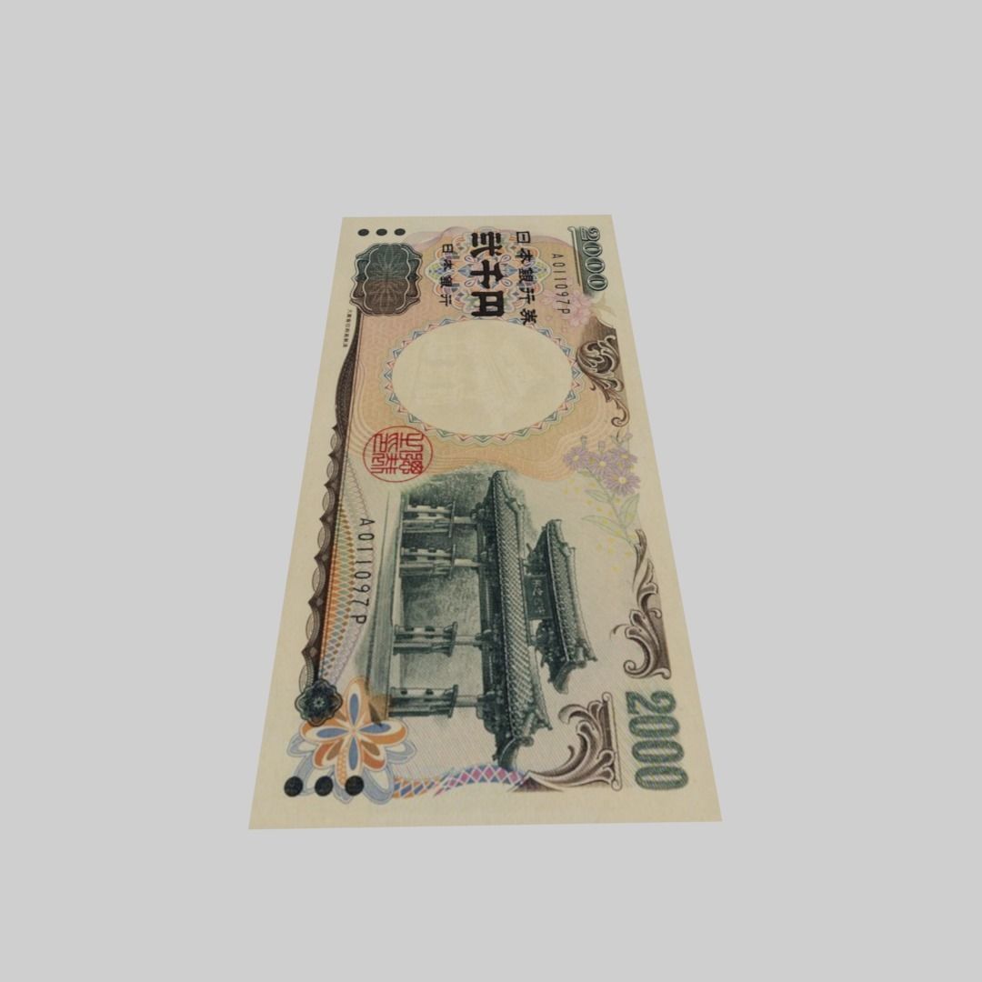 3D model Japan currency VR / AR / low-poly | CGTrader