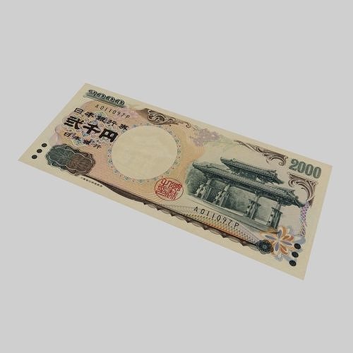 3D model Japan currency VR / AR / low-poly | CGTrader