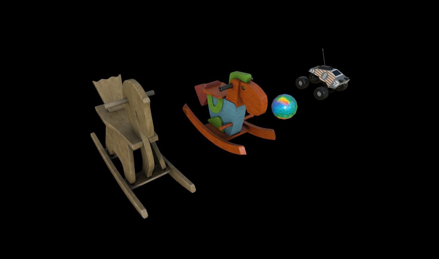 3D model Toys Props Pack VR / AR / low-poly | CGTrader