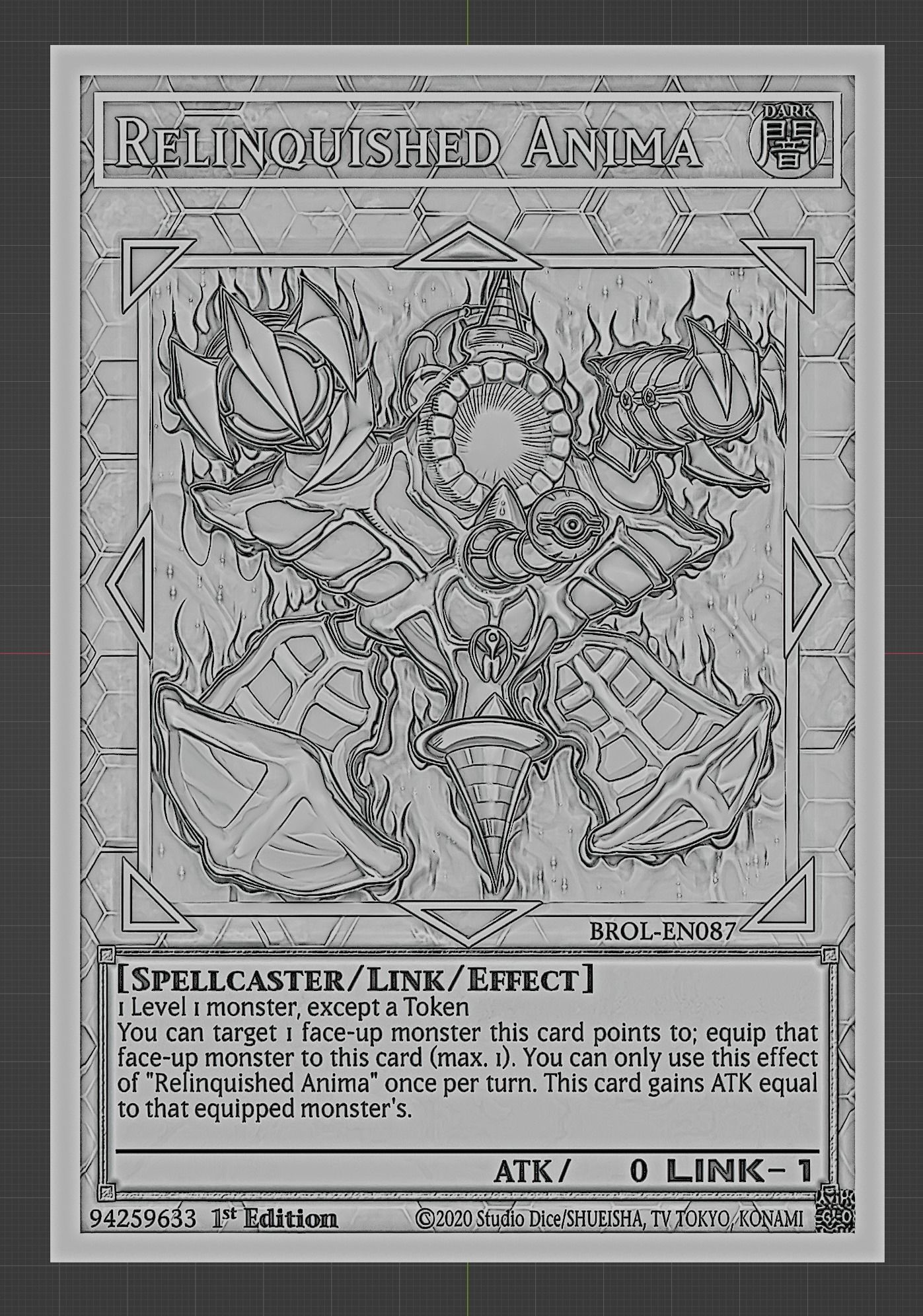 relinquished anima - yugioh 3D model 3D printable | CGTrader