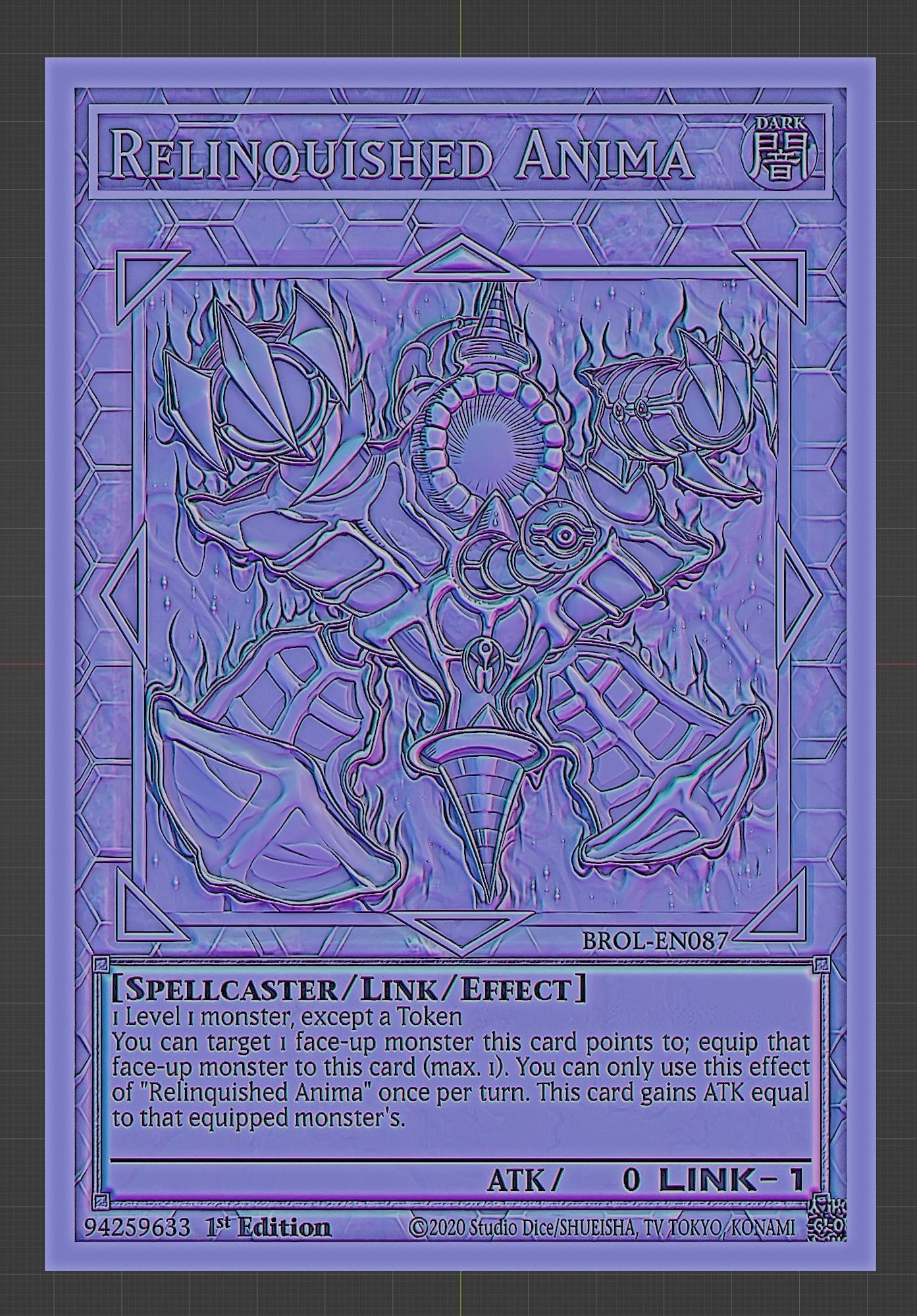 relinquished anima - yugioh 3D model 3D printable | CGTrader