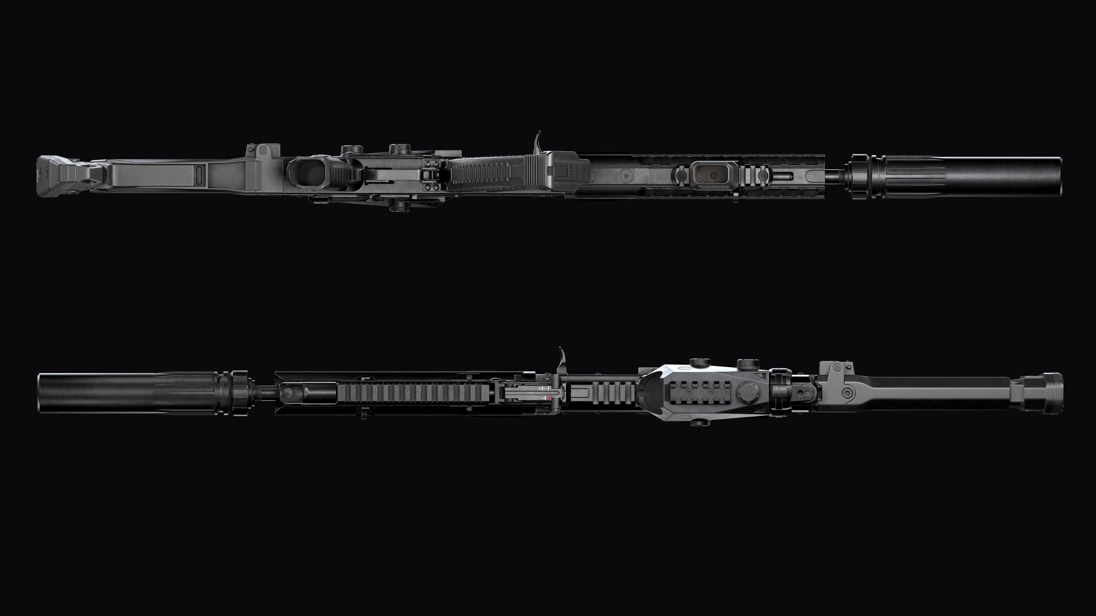 3D model Tactical modular assault rifle Rifle Dynamics 704 AK system VR ...