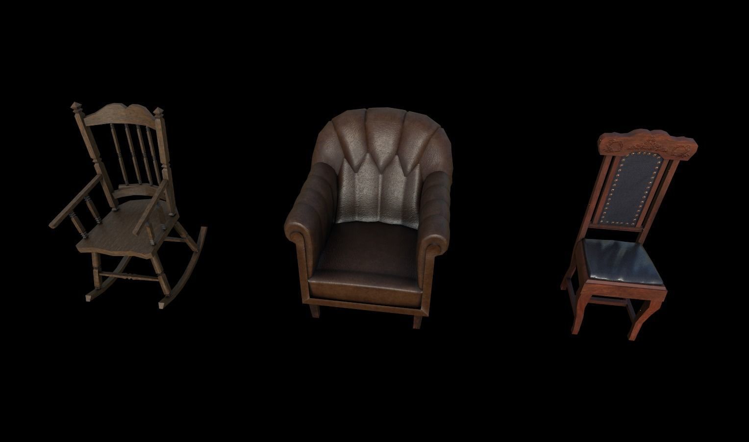 3D model Vintage Props Pack VR / AR / low-poly | CGTrader