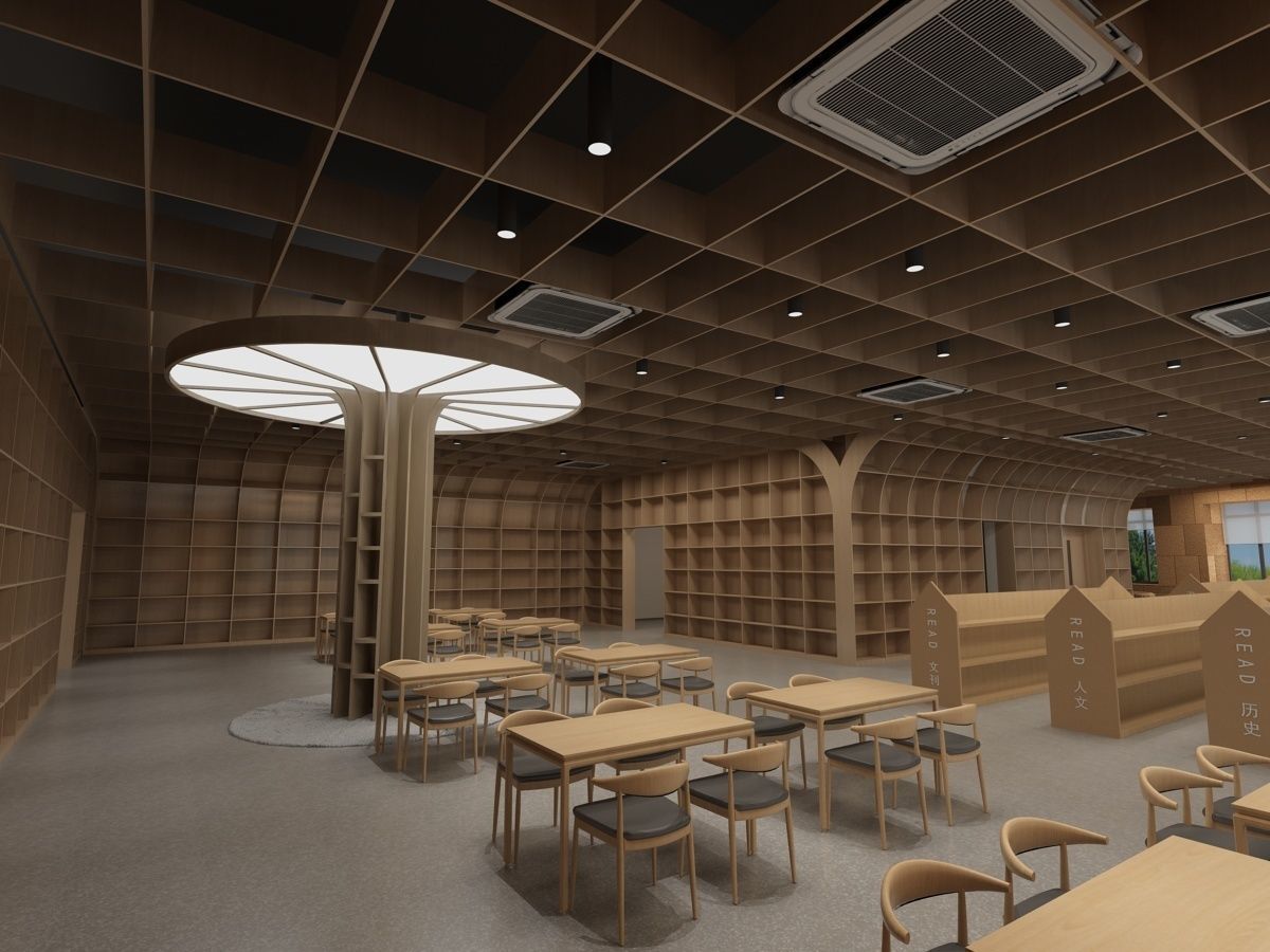 Library 1 3D model | CGTrader