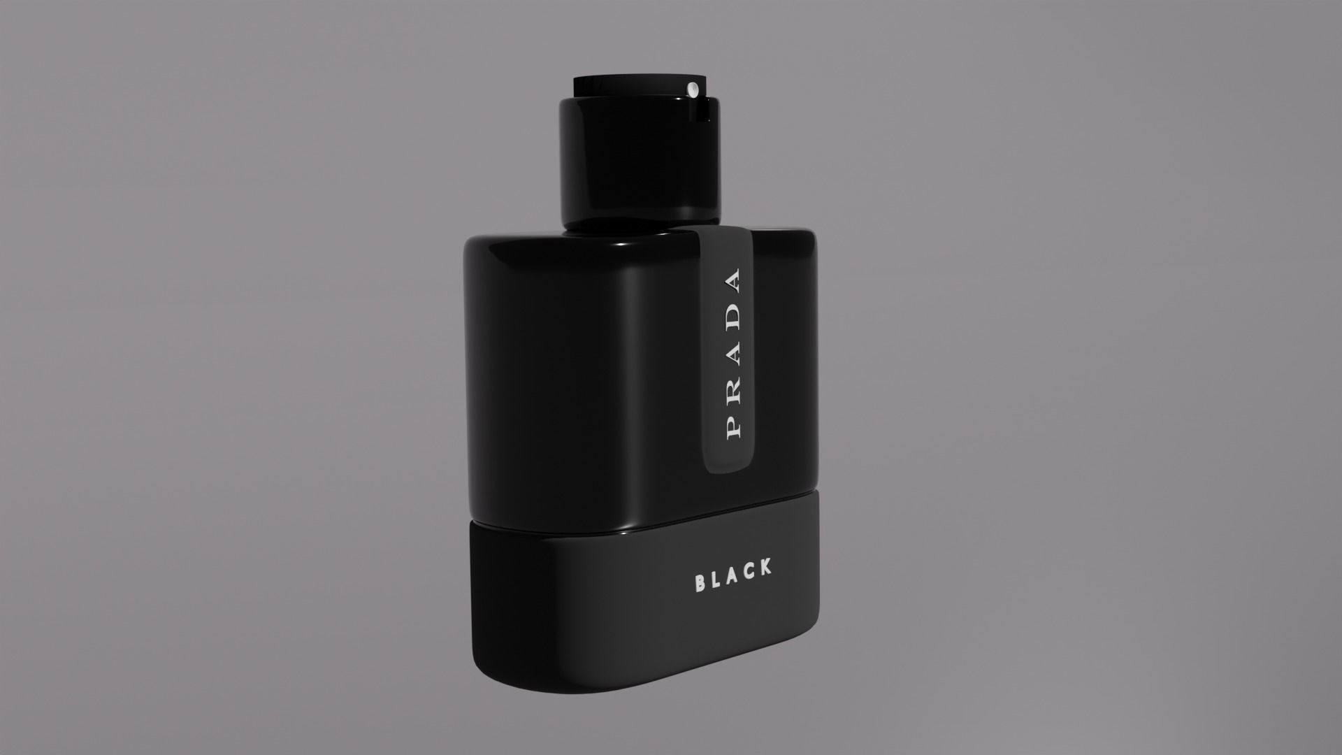 Prada Black perfume free 3D model rigged | CGTrader