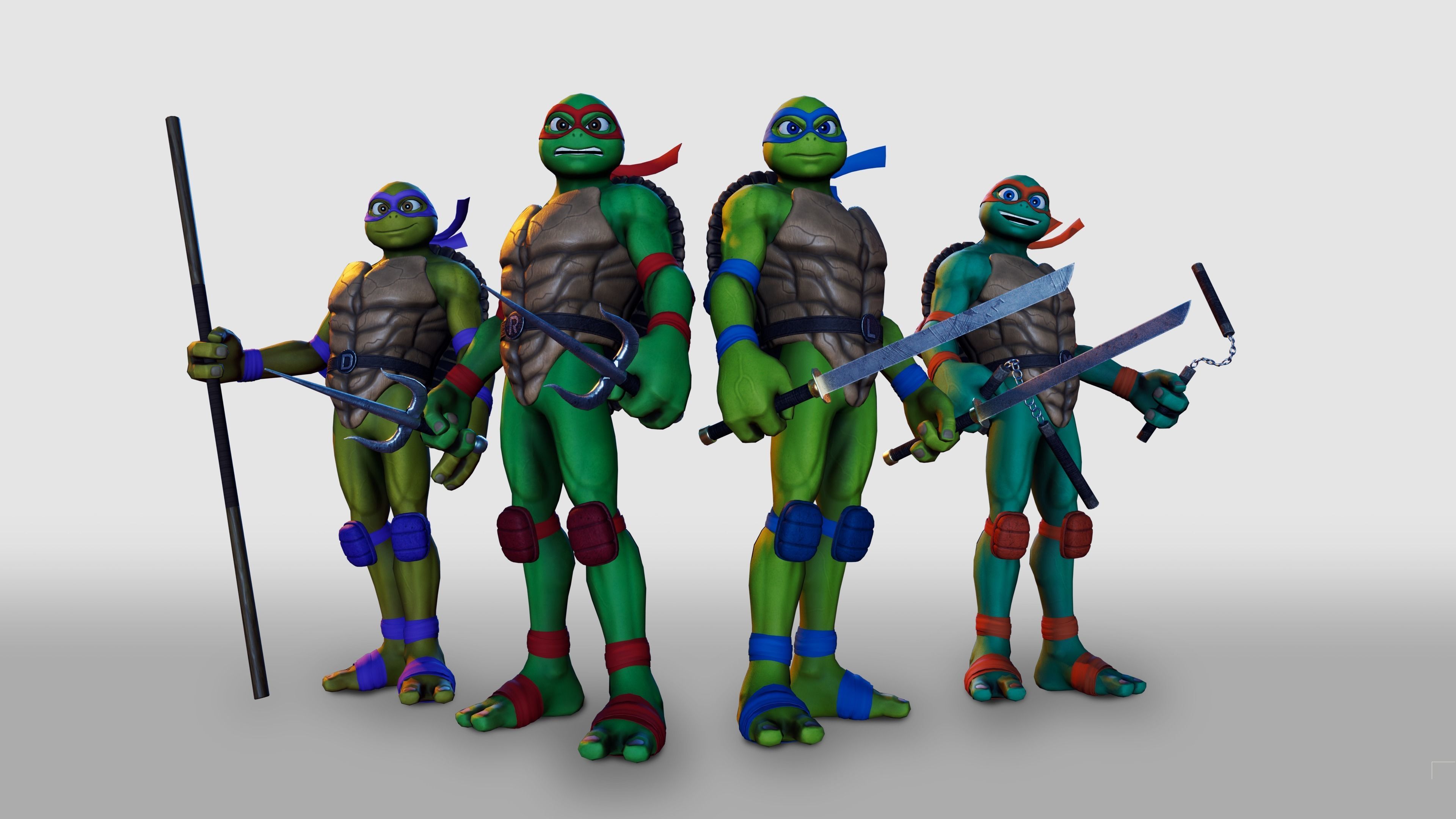 3D model Teenage Mutant Ninja Turtles VR / AR / low-poly | CGTrader