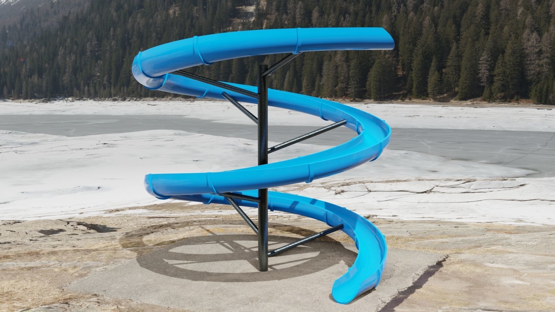 3D model Water Slide 3D model VR / AR / low-poly | CGTrader