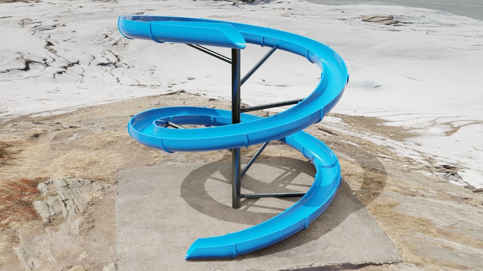 3D model Water Slide 3D model VR / AR / low-poly | CGTrader