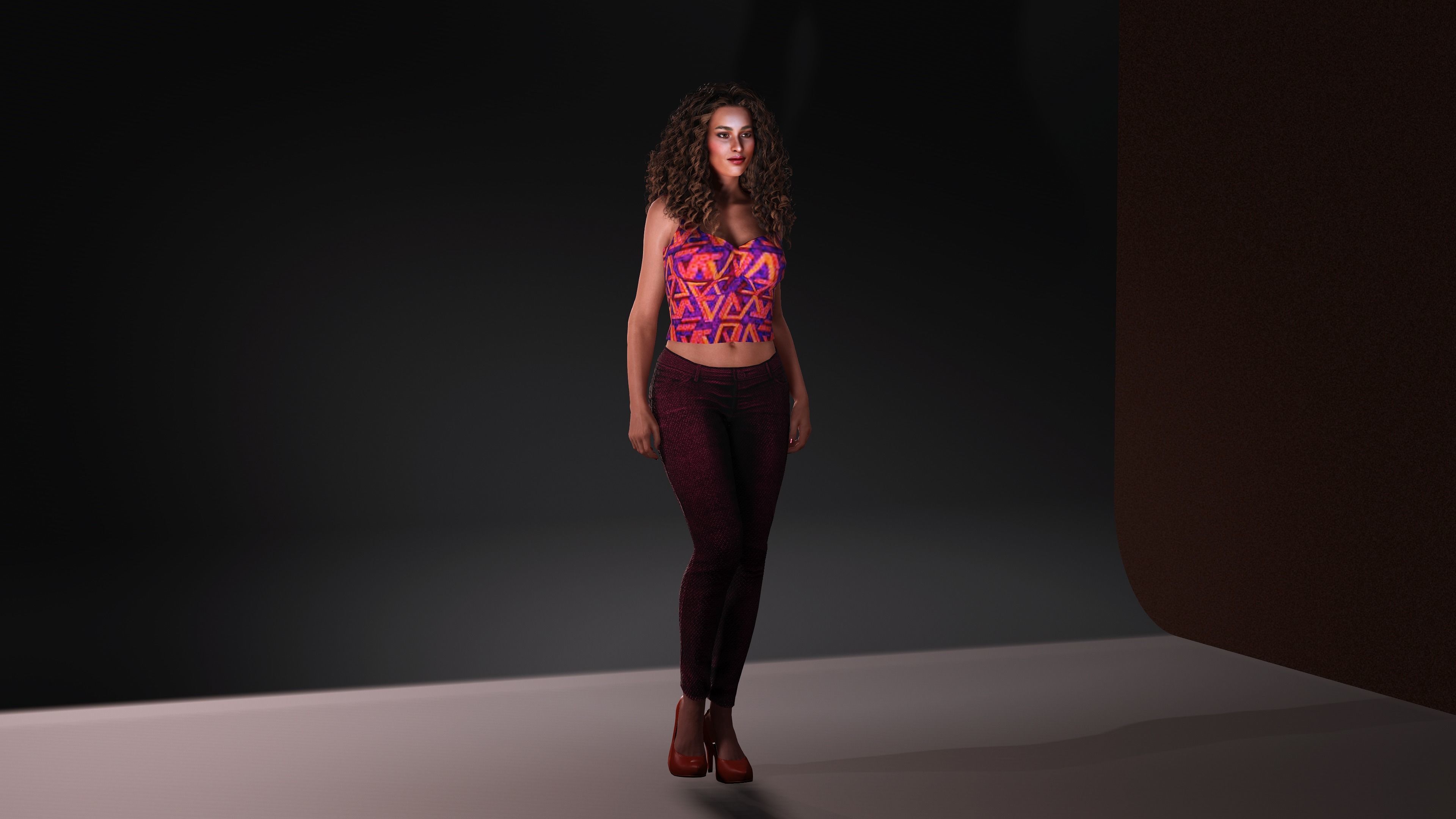 3D model Vashti-Female Character VR / AR / low-poly | CGTrader