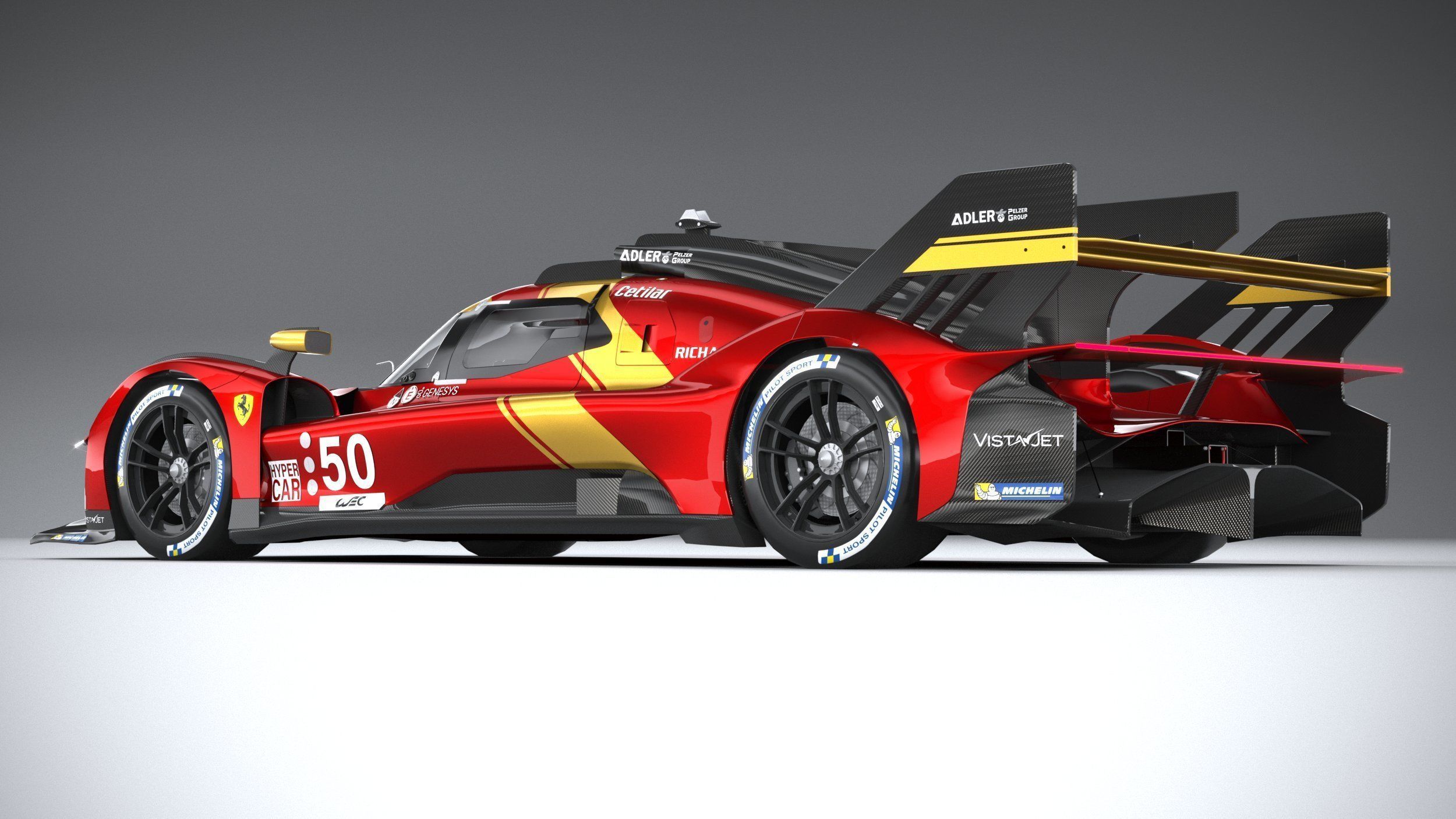 Ferrari 499P Racecar 2023 LowPoly 3D model | CGTrader