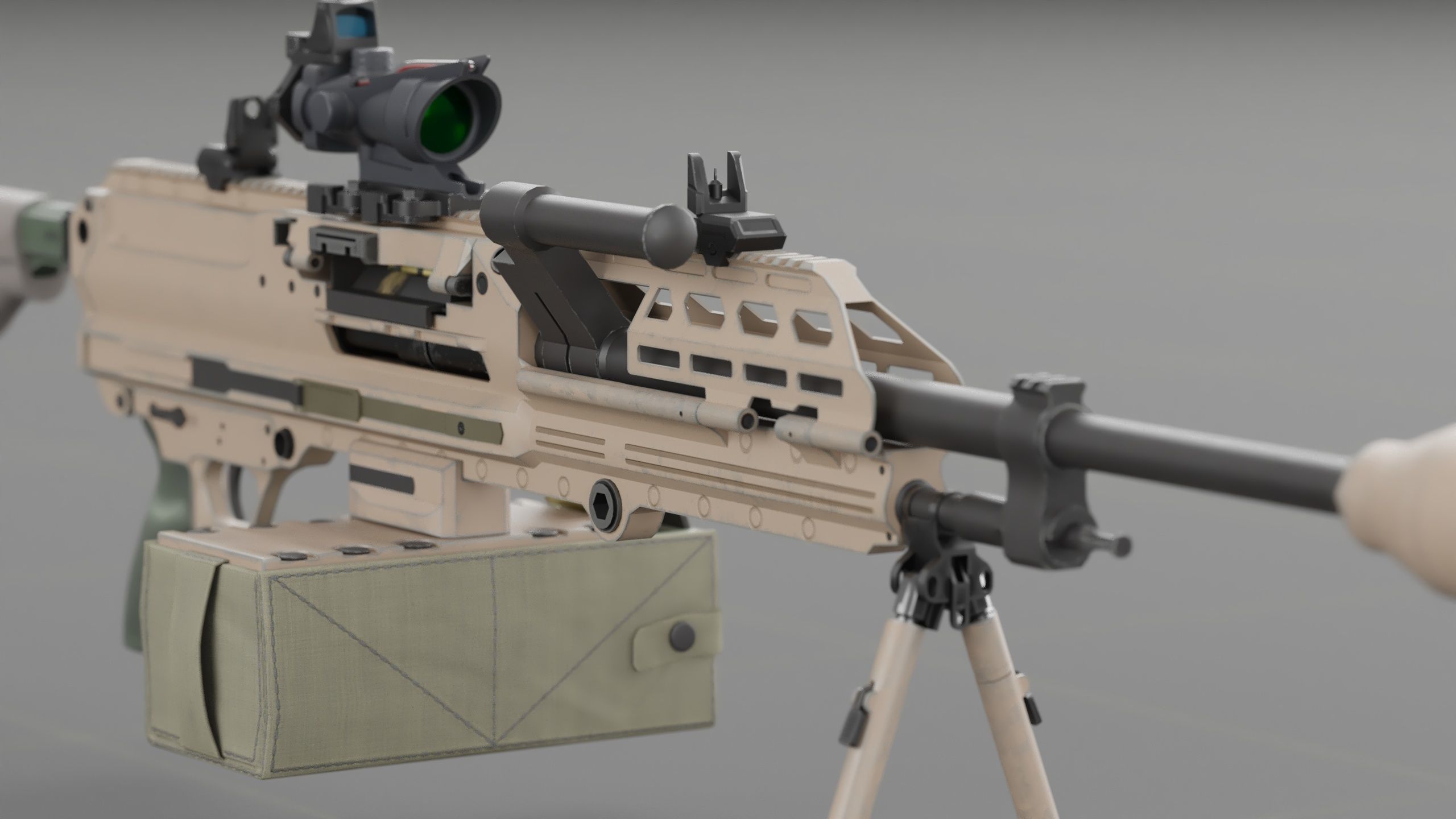 3D model SIG SAUER MG-338 VR / AR / low-poly | CGTrader