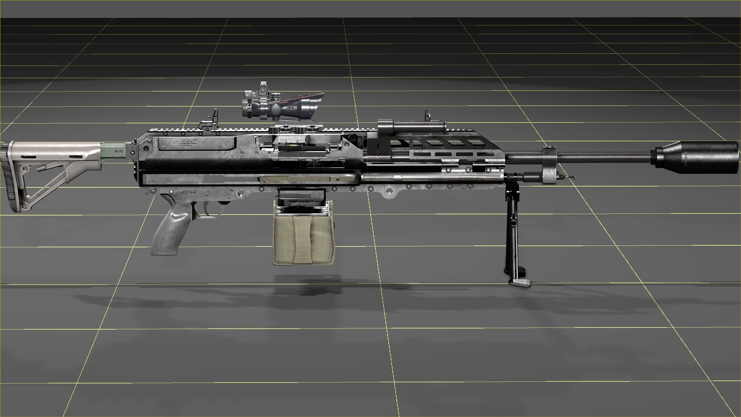 3D model SIG SAUER MG-338 VR / AR / low-poly | CGTrader