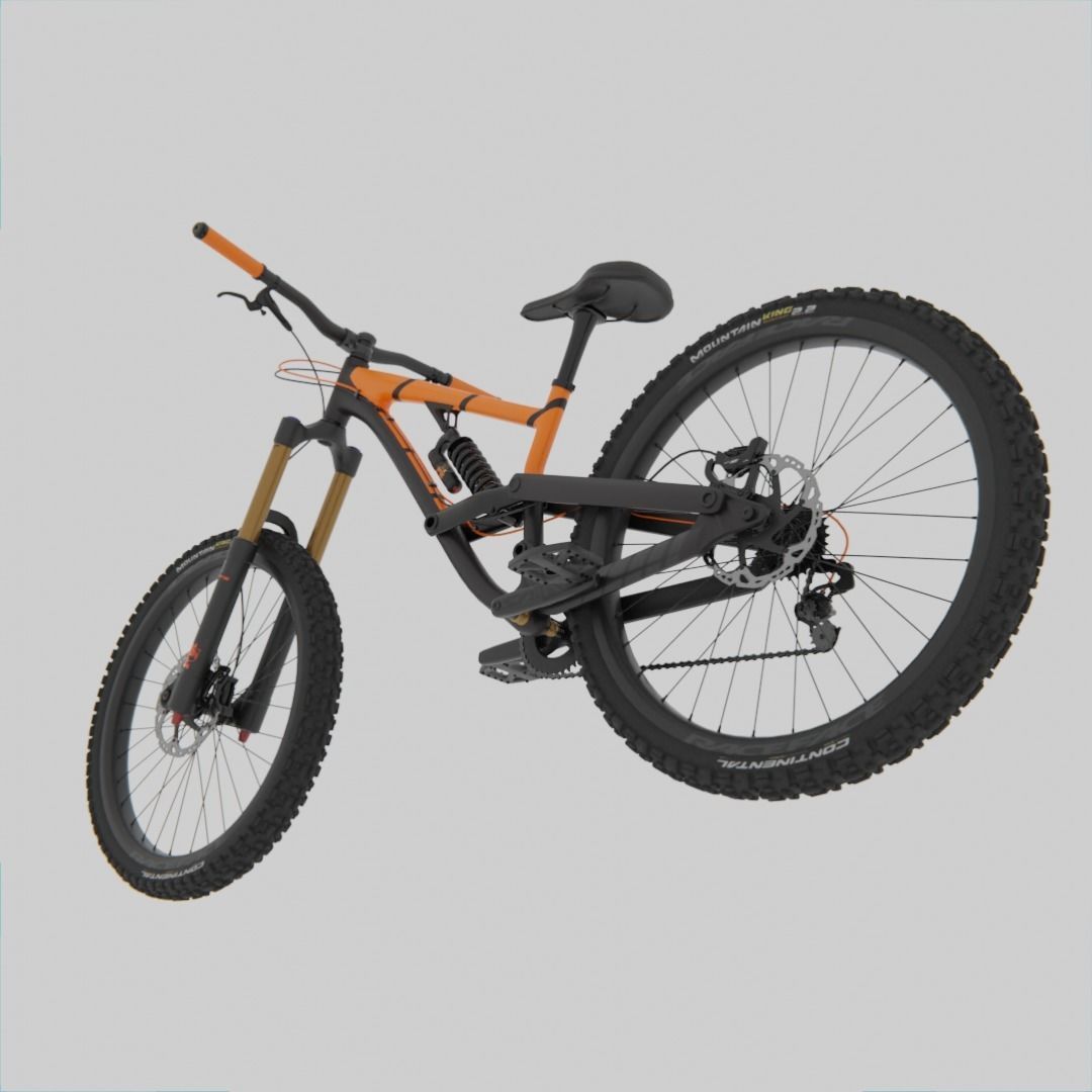 Mountain bike PBR 3D model | CGTrader
