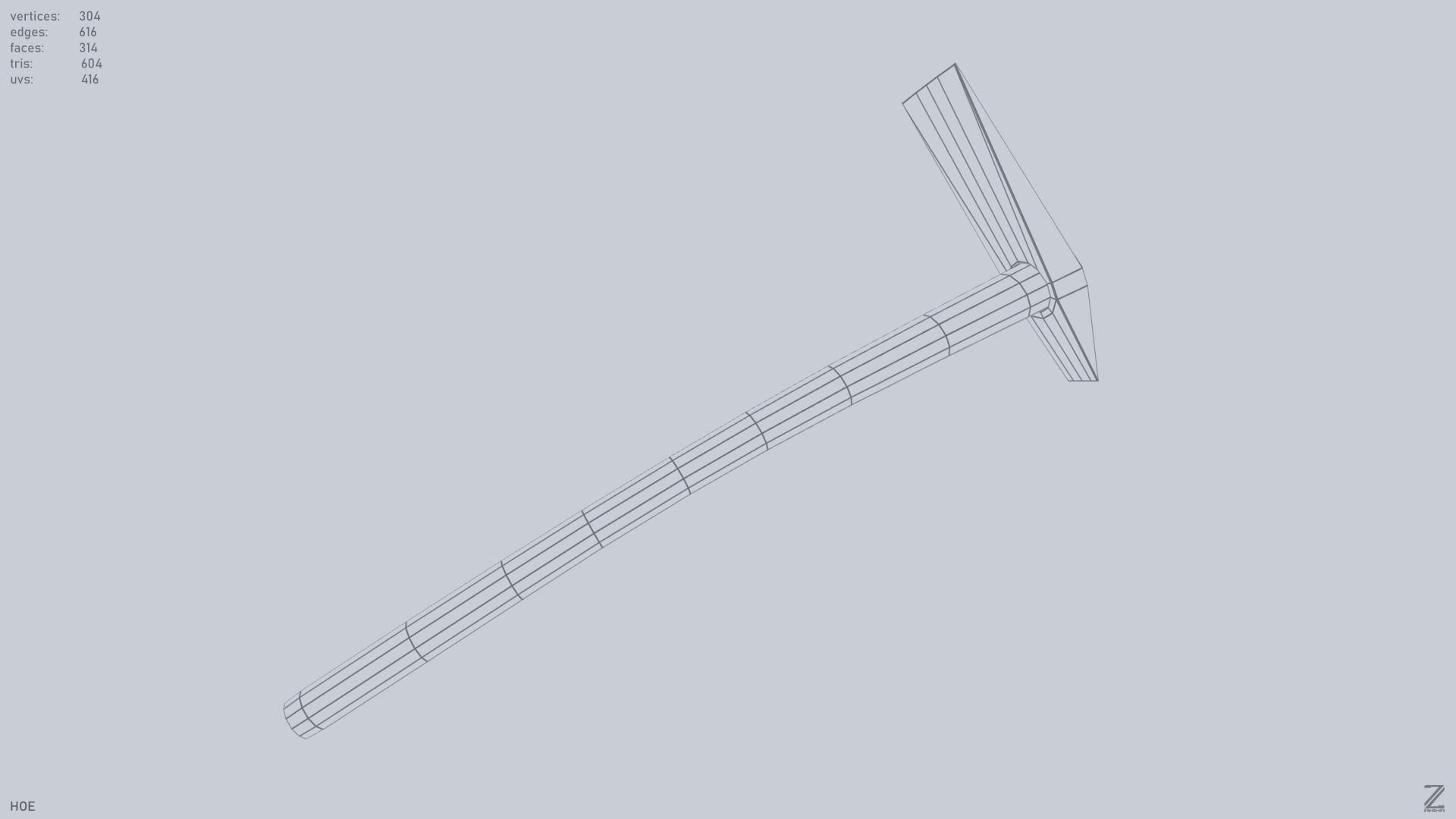 3D model Farm hoe VR / AR / low-poly | CGTrader