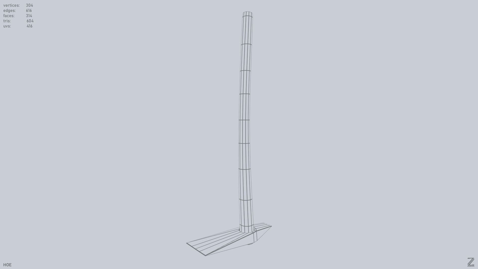 3D model Farm hoe VR / AR / low-poly | CGTrader