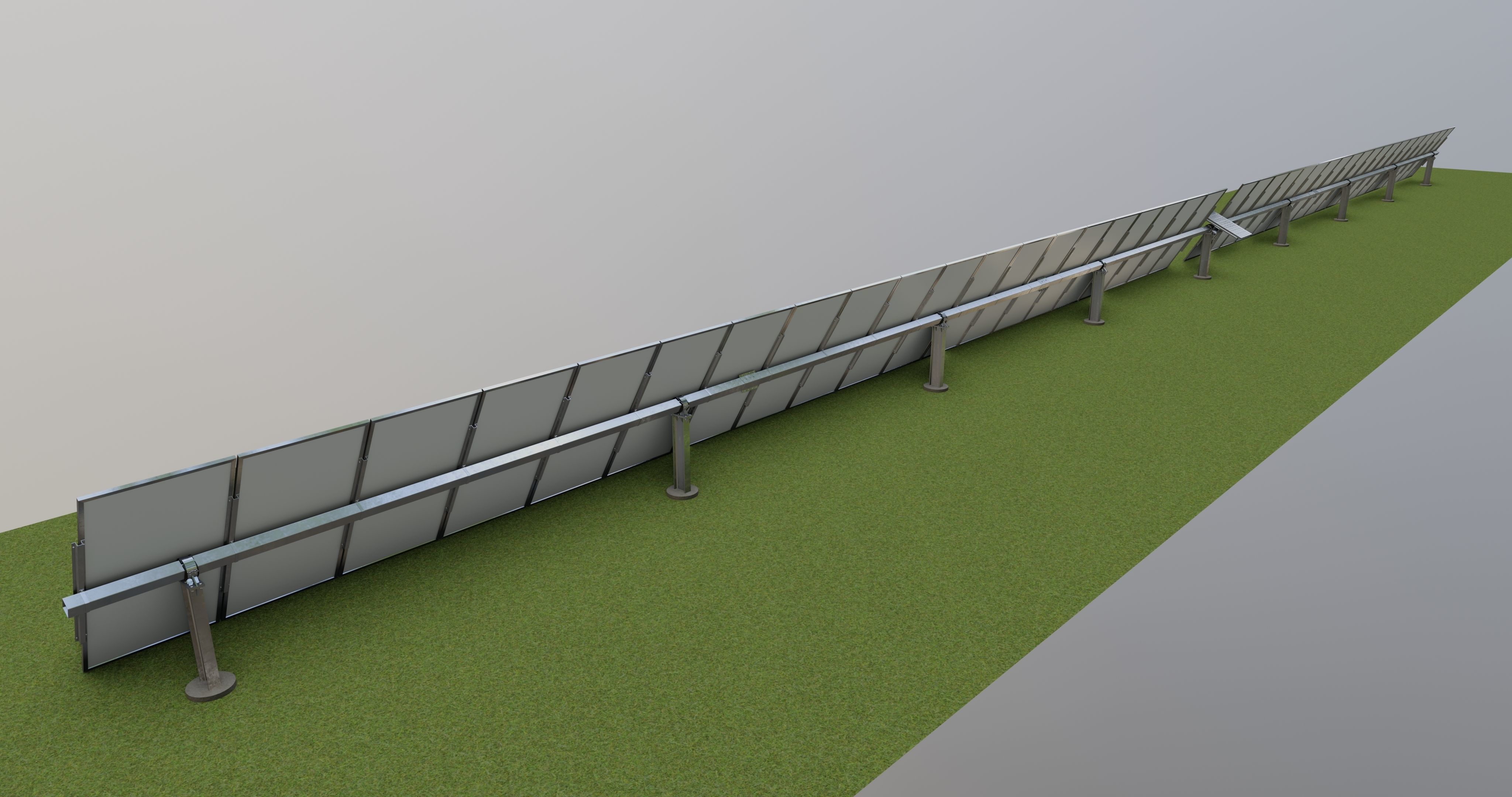 Solar Tracking Systems 3D model animated | CGTrader