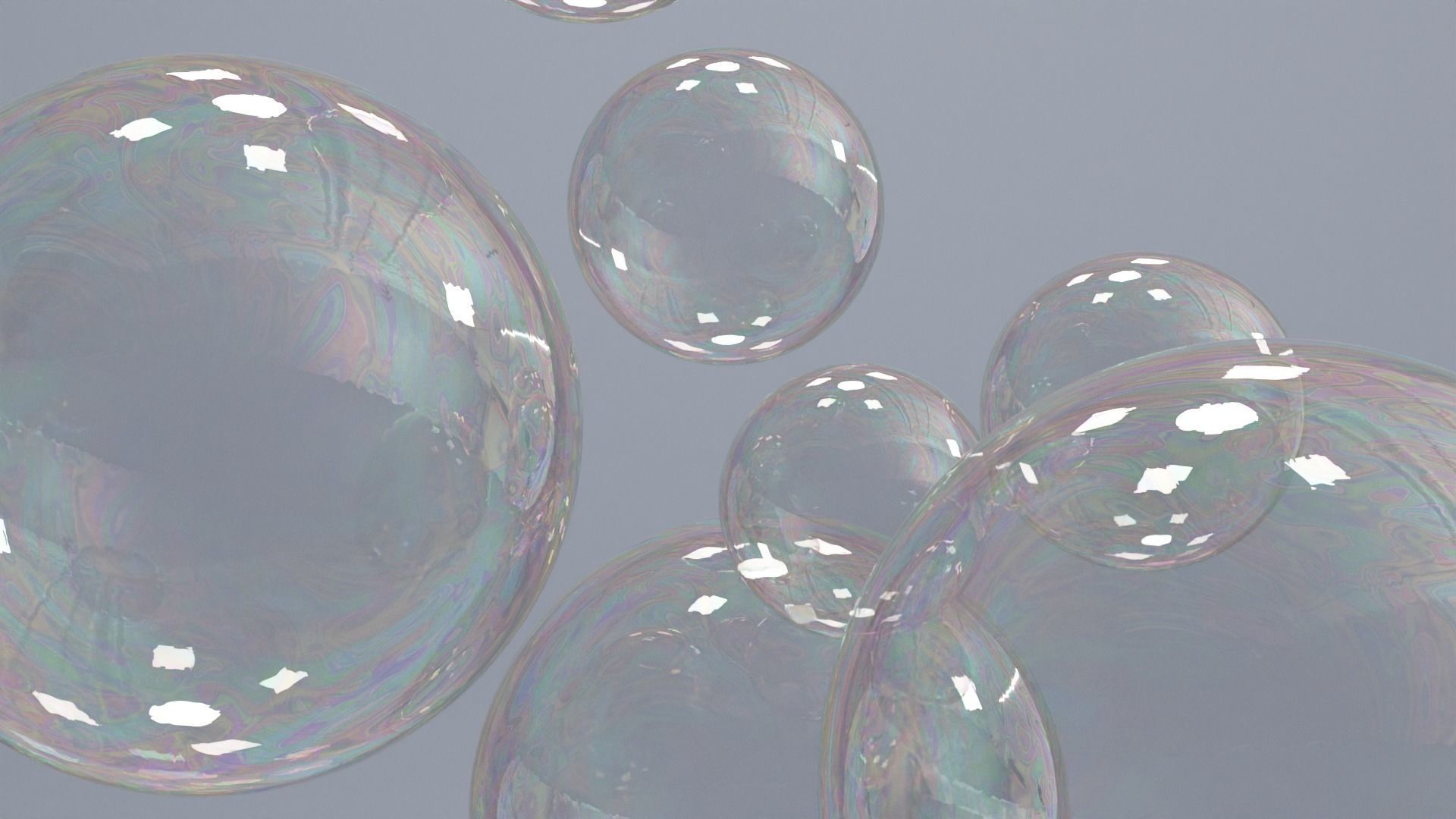 Blender Cycles - realistic iridescent soap bubbles Texture animated | CGTrader