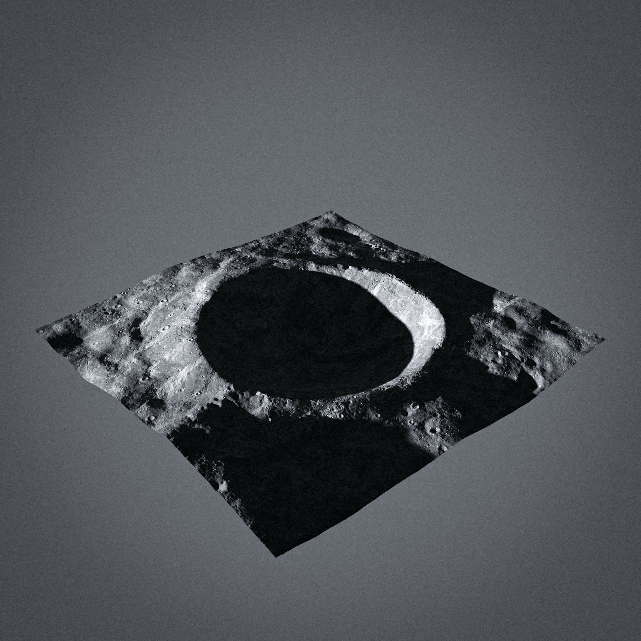 Shackleton crater 3D model | CGTrader