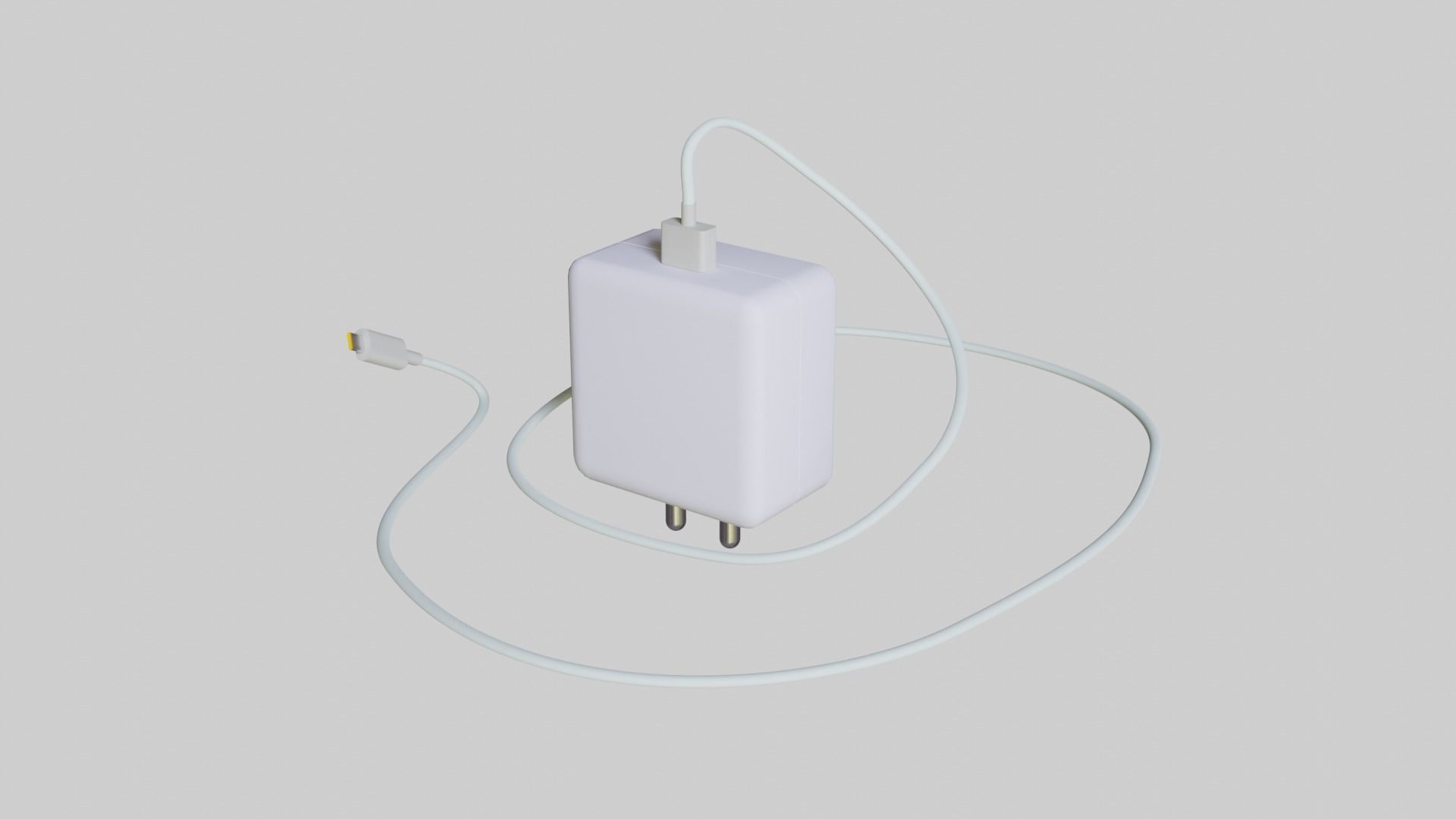 mobile charger 3d model wired 3D model rigged | CGTrader