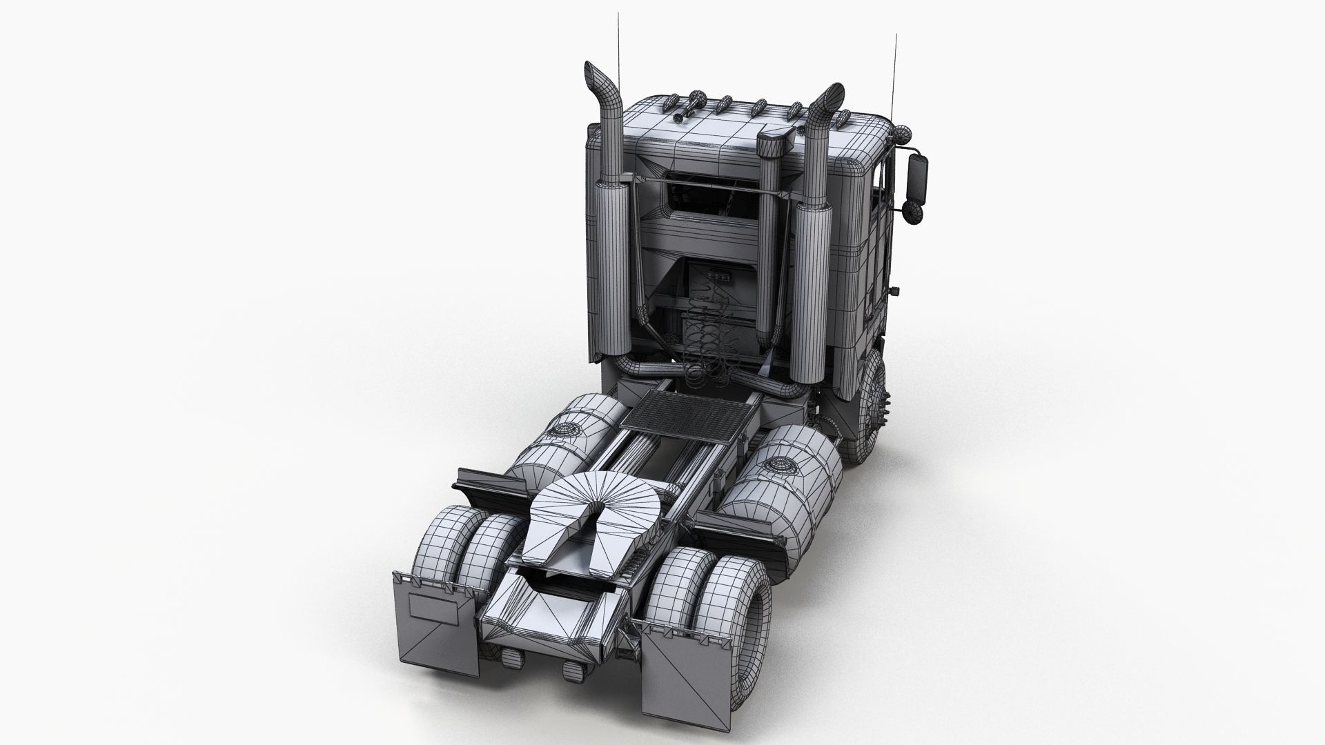 3D model Peterbilt 362 single axle truck VR / AR / low-poly | CGTrader