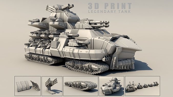 Legendary tank 3D model 3D printable | CGTrader