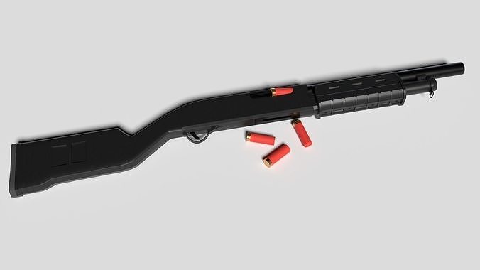 Remington Model 870 Custom 3D model | CGTrader