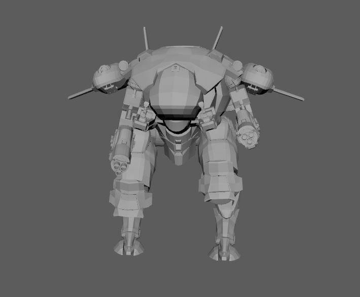 3D model D VA mecha low poly 3D model VR / AR / low-poly | CGTrader