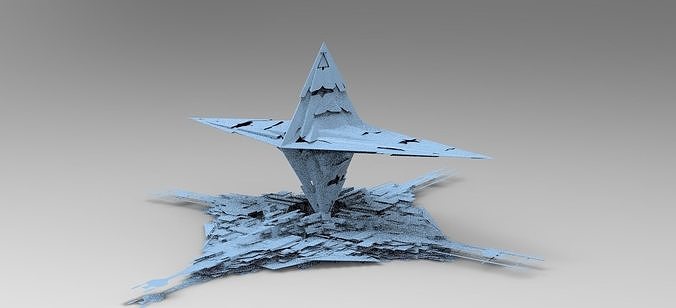 Sunlight Crystal Shard Tower 2 3D model | CGTrader